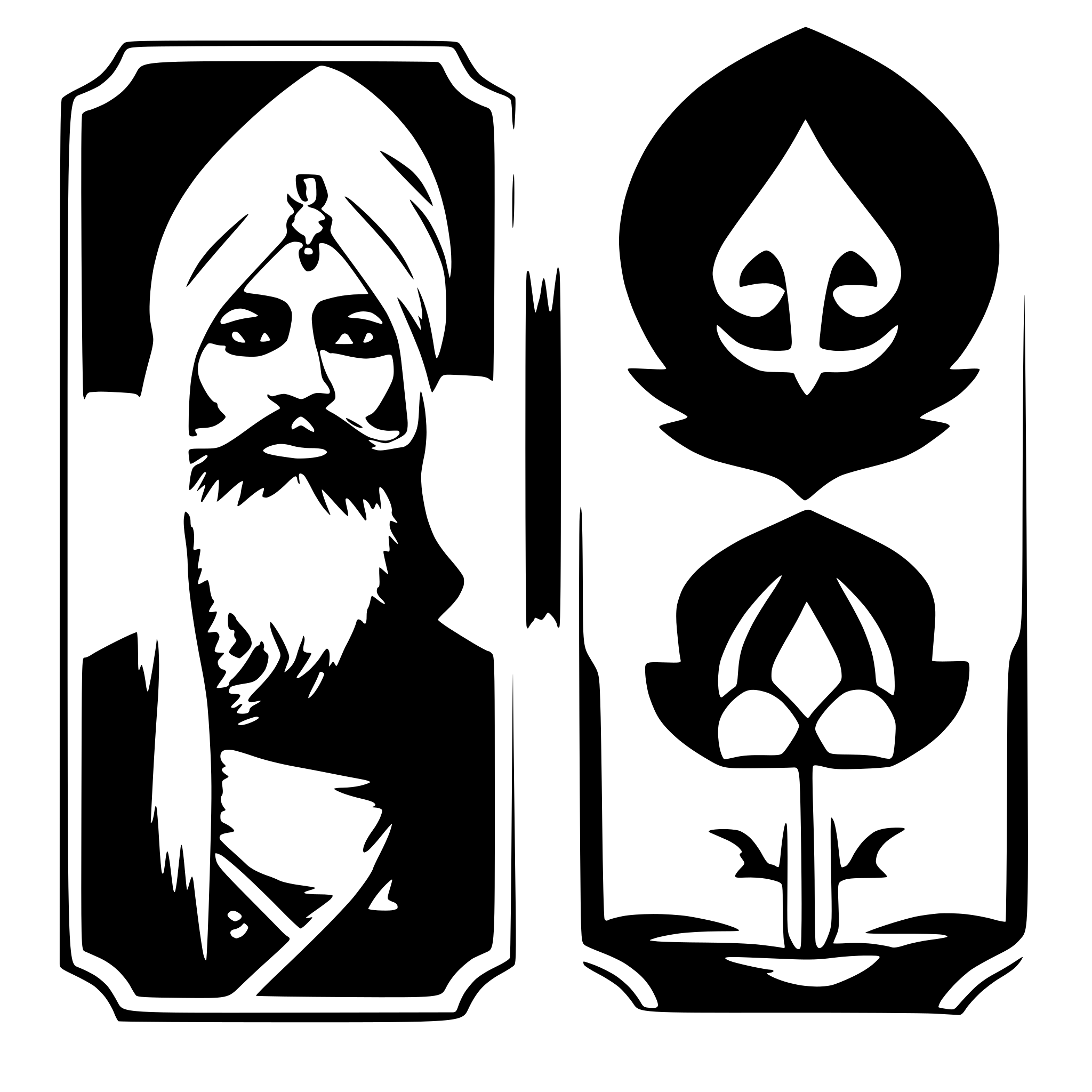 SVG for 'sikhism rectangular image with 4 different symbols' | AI ...
